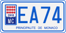 EA74, BMW R Series , License plate of Monaco