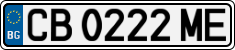 CB 0222 ME, Volkswagen Tiguan (Sofia City Province) License plate of ...