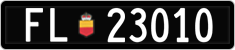 FL 23010, BMW X1 , License plate of Liechtenstein