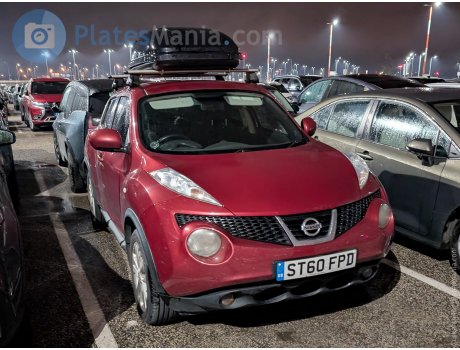 ST60 FPD, Nissan Juke (Dundee) License plate of the United Kingdom