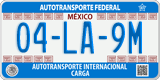 04-LA-9M, International ProStar (Federal license plates) License plate ...