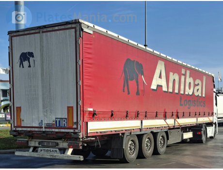 55 AOR 932, Tirsan (Samsun) License plate of Turkey