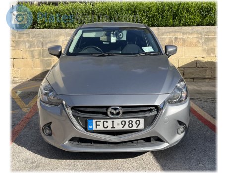 FCI 989, Mazda Demio , License plate of Malta