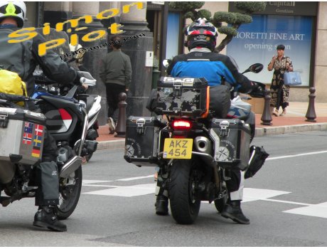 AKZ 454, Ducati Multistrada (Antrim) License plate of the United Kingdom
