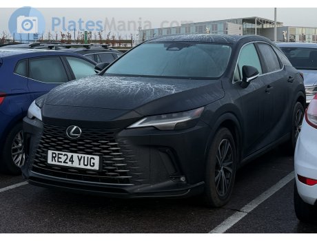 RE74 YUG, Lexus RX (Reading) License plate of the United Kingdom