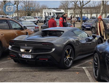 K298, Ferrari 296 , License plate of Monaco