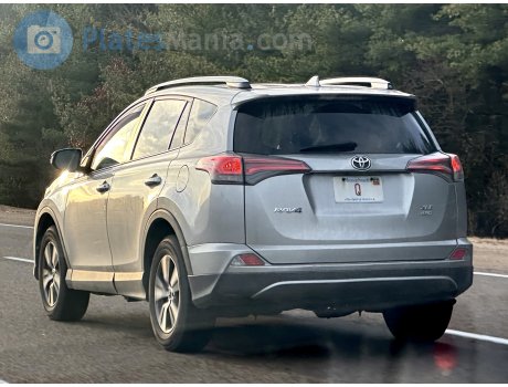 Q, Toyota RAV4 (Massachusetts) License plate of the USA