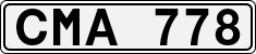 CMA 778, Volvo 940 , License plate of Sweden