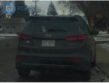CDT-0425, Hyundai Santa Fe (Alberta) License plate of Canada