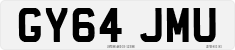 GY64 JMU, Toyota Prius (Brighton) License plate of the United Kingdom