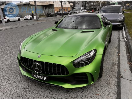HLKGTR, Mercedes-Benz AMG GT (Victoria) License plate of Australia