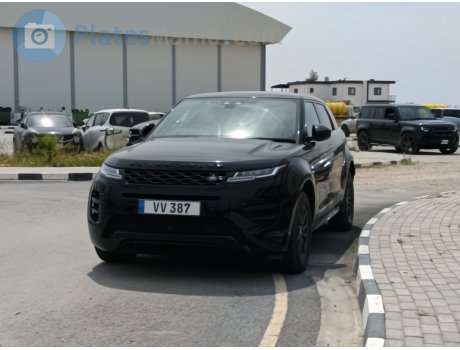 VV 387, Land Rover Range Rover Evoque (Regular plates (AB 123))