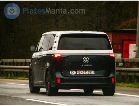 ZH 571551, Volkswagen ID.Buzz (Zurich) License plate of Switzerland