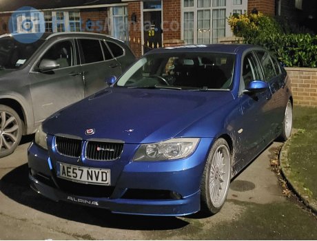 AE57 NVD, BMW 3 Series (Peterborough) License plate of the United Kingdom