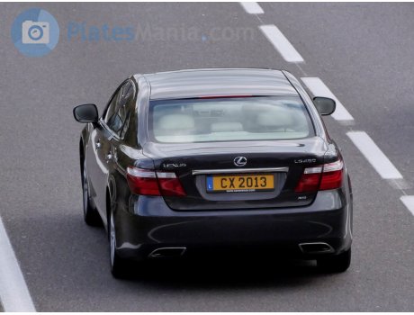 CX 2013, Lexus LS , License plate of Luxembourg