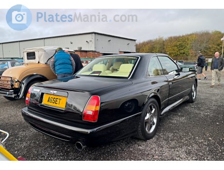 A6 SET, Bentley Continental (Sheffield) License plate of the United Kingdom