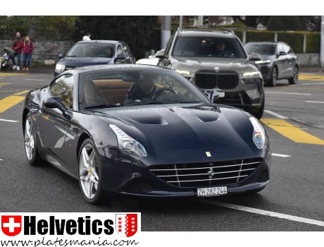 ZH 282244, Ferrari California (Zurich) License plate of Switzerland