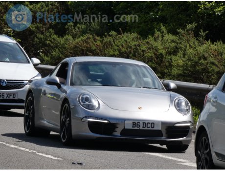 B6 DCO, Porsche 911 (Personalized license plates) License plate of the ...