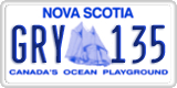 GRY 135, Cadillac Escalade (Nova Scotia) License plate of Canada