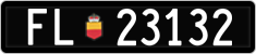 FL 23132, Mercedes-Benz GLE , License plate of Liechtenstein