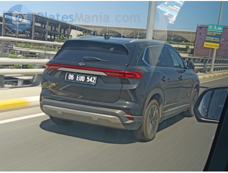 06 EUD 542, Togg T10X (Ankara) License plate of Turkey