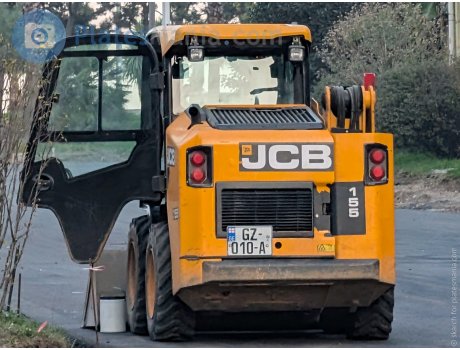 GZ-010-A, JCB 100-Series , License plate of Georgia
