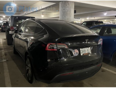GVHX-911, Tesla Model Y (Ontario) License plate of Canada