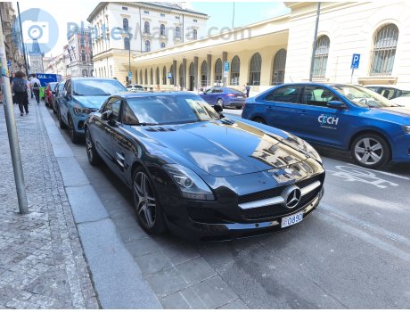 089D, Mercedes-Benz SLS AMG , License plate of Monaco