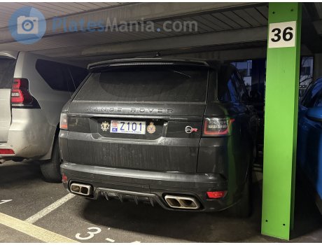 Z101, Land Rover Range Rover , License plate of Monaco