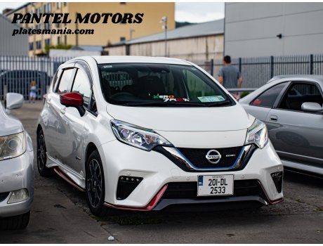 201-DL-2533, Nissan Note (Donegal) License plate of Ireland