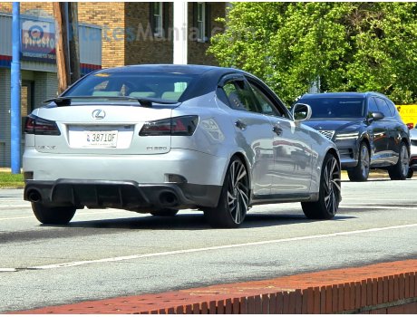 3871QF, Lexus IS (South Carolina) License plate of the USA