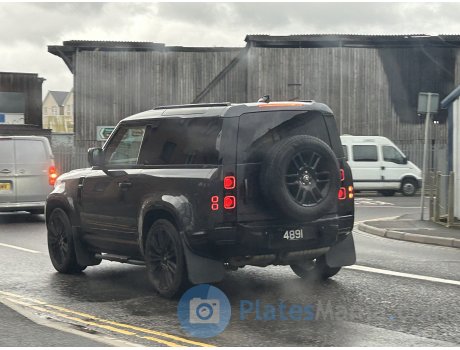 4891, Land Rover Defender , License plate of Guernsey