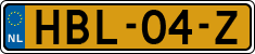 HBL-04-Z, Tesla Model X , License plate of the Netherlands