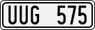 UUG 575, Volvo C70 , License plate of Sweden