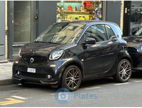 249F, Smart , License plate of Monaco