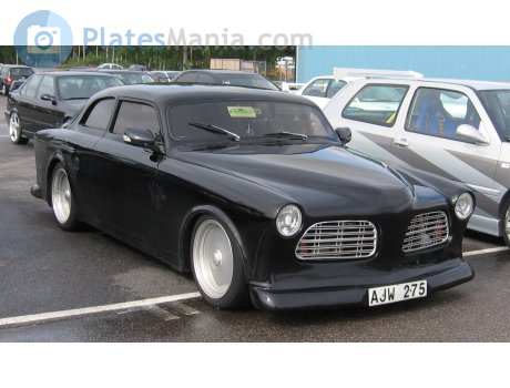 AJW 275, Volvo Amazon , License plate of Sweden