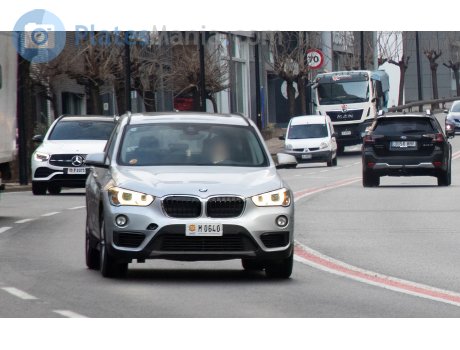 M 0640, BMW X1 , License plate of Andorra