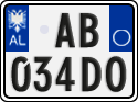 AB 034 DO, Volkswagen CC , License plate of Albania