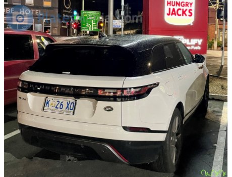 K 26 XO, Land Rover Range Rover Velar (Tasmania) License plate of Australia