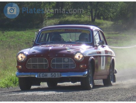 EOH 501, Volvo Amazon , License plate of Sweden