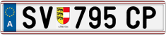 SV 795 CP, BMW 5 Series (Sankt Veit an der Glan District) License plate ...