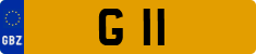 G 11, Mercedes-Benz GLE-Klasse License plate of Gibraltar