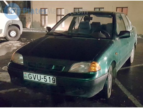 GVU-519, Suzuki Swift , license plates of Hungary