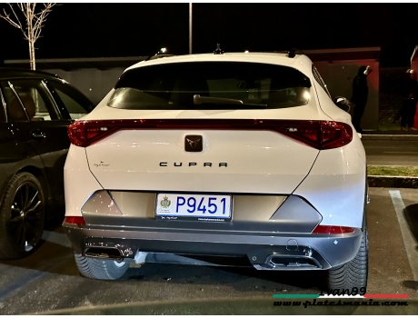 P9451, Cupra Formentor , License plate of San Marino