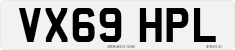 VX69 HPL, Mazda 6 (Worcester) License plate of the United Kingdom