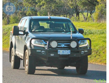 H 67 CX, Holden (Tasmania) License plate of Australia