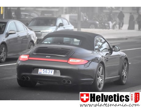 563V, Porsche 911 , License plate of Monaco