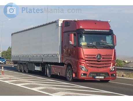 53 ACE 974, Mercedes-Benz Actros (Rize) License plate of Turkey