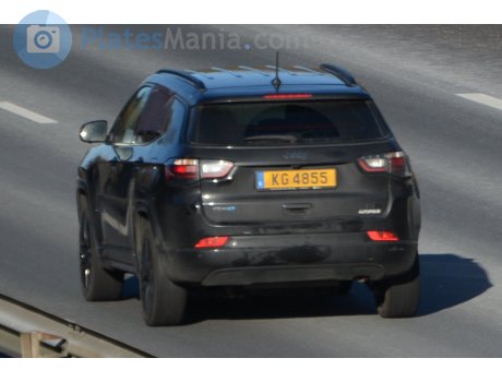 KG 4855, Jeep Compass , License plate of Luxembourg