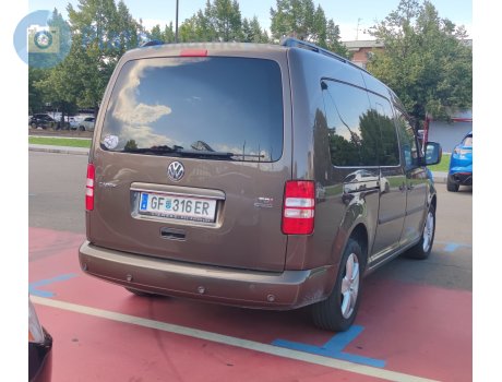 GF 316 ER, Volkswagen Caddy (Gänserndorf District) License plate of Austria